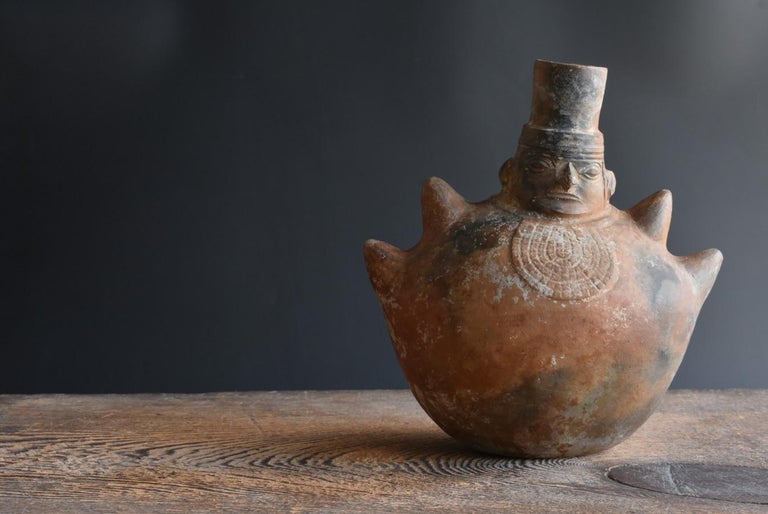 Peruvian Antique Earthenware / 9th to 10th Century / Human Mask / Wari ...