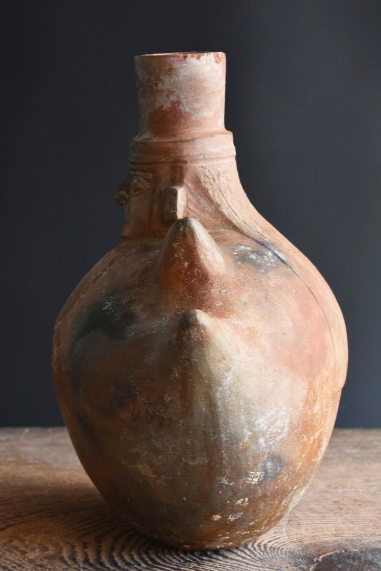 Peruvian Antique Earthenware / 9th to 10th Century / Human Mask / Wari ...