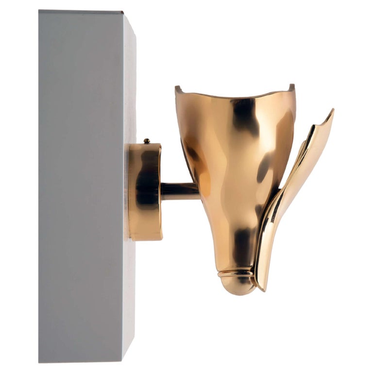 Brass Petal Wall Light - Relco Design by Gianfranco Frattini, Circa ...