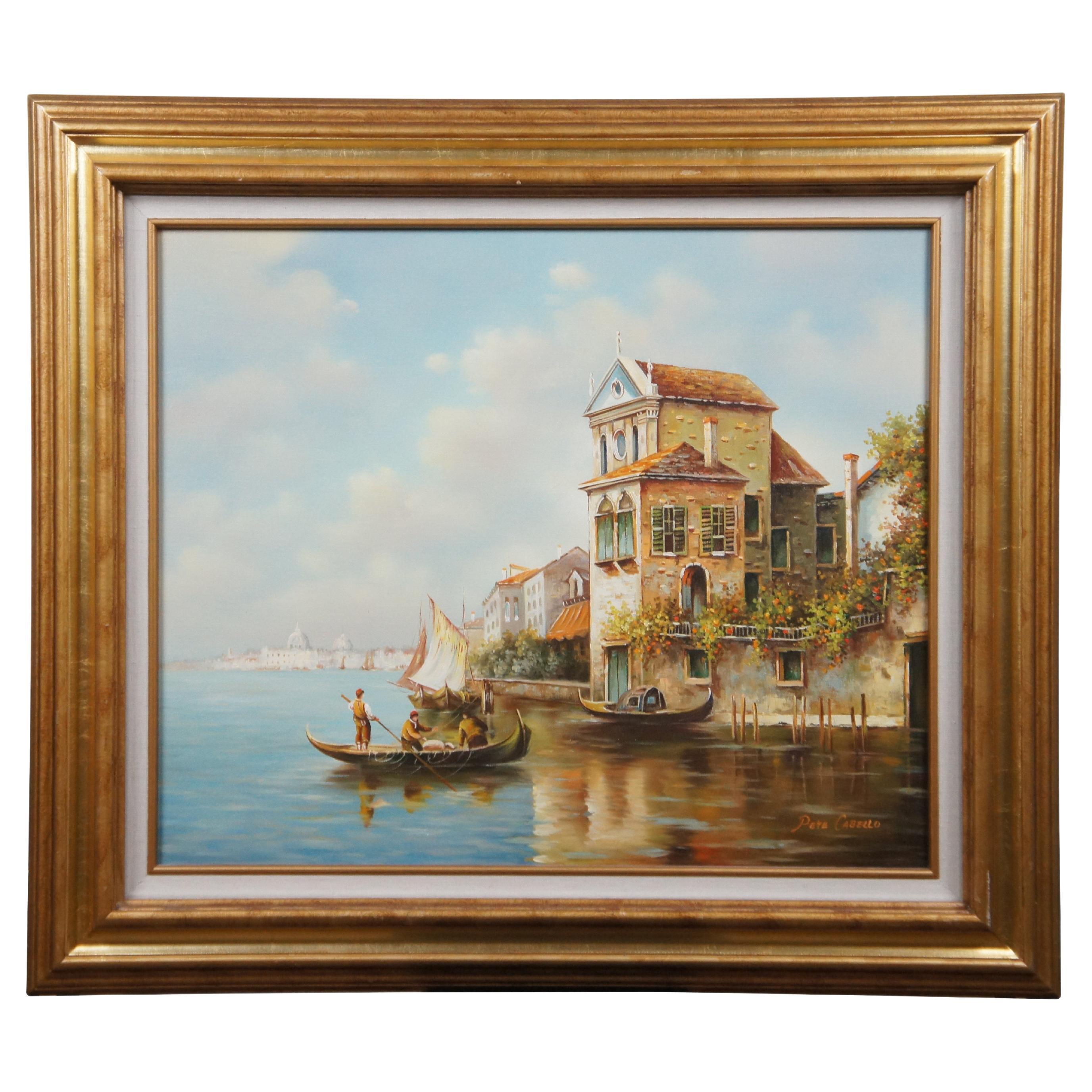 Original Venice Canal Oil Painting by Edward Barton For Sale at 1stDibs ...