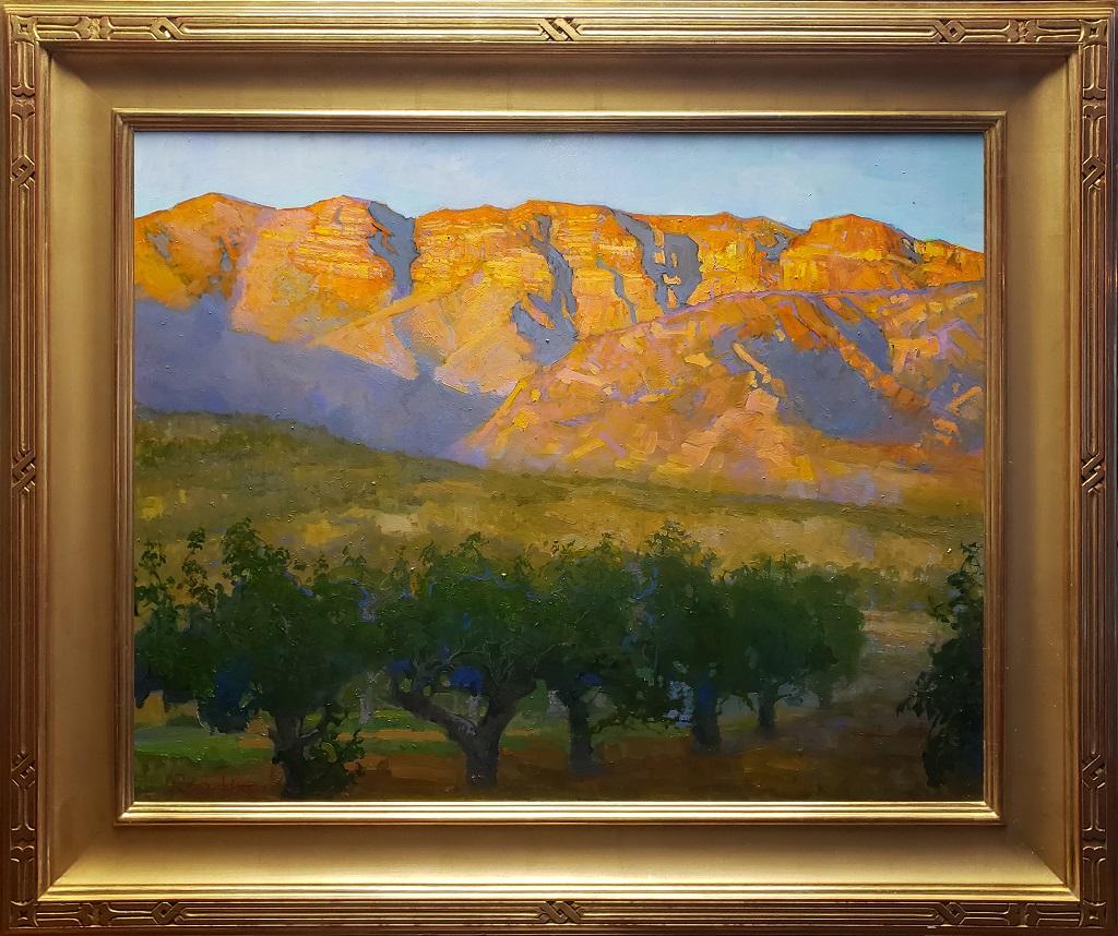 Peter Adams - The Pink Moment on the Topa Topa Bluffs overlooking an ...