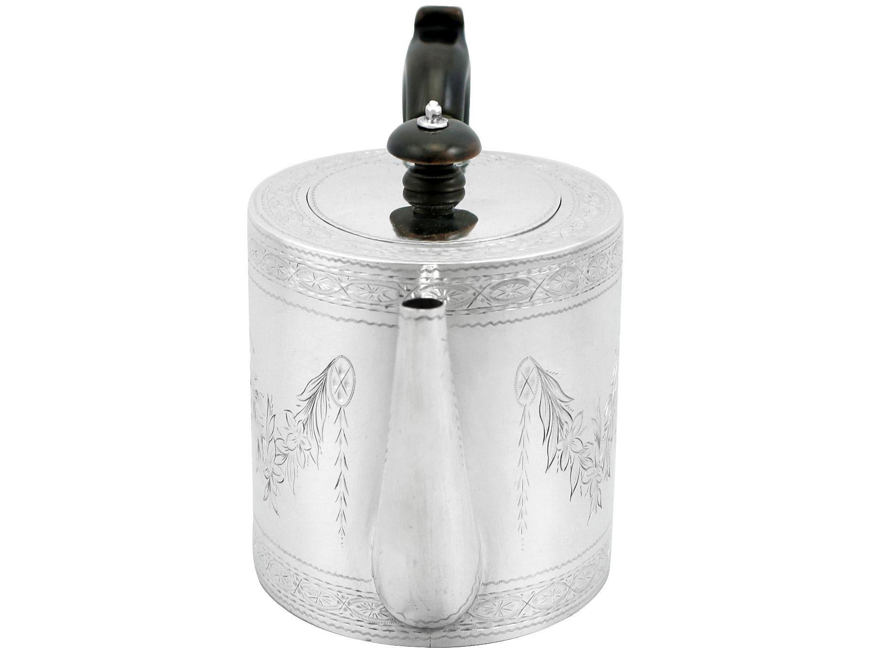 Peter and Ann Bateman Antique Sterling Silver Teapot at 1stDibs