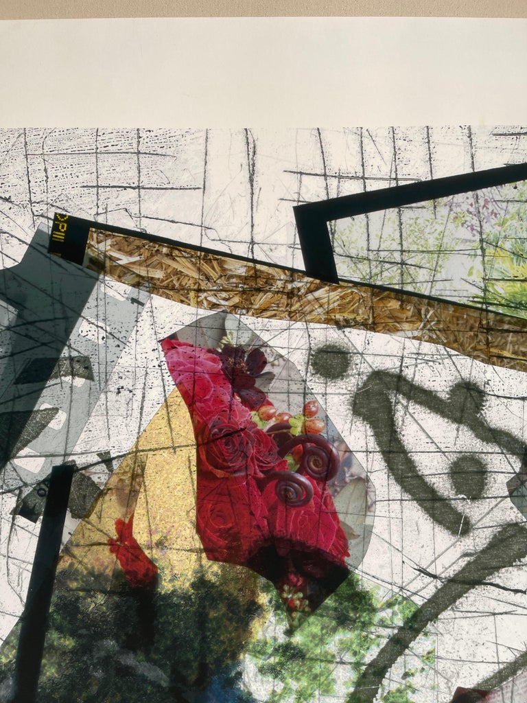 Peter Astrom, "Untitled 1", Abstract Expressionist Photo Collage Print ...