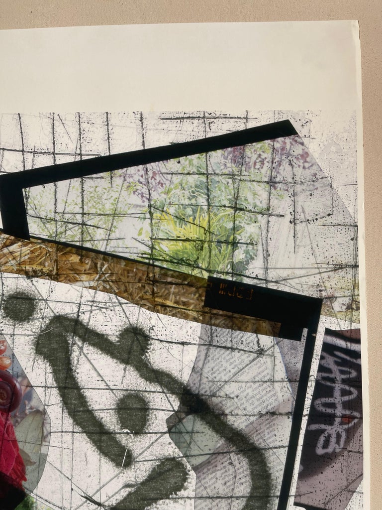 Peter Astrom, "Untitled 1", Abstract Expressionist Photo Collage Print ...