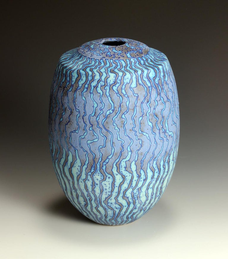 Peter Beard Cobalt Vase For Sale at 1stDibs