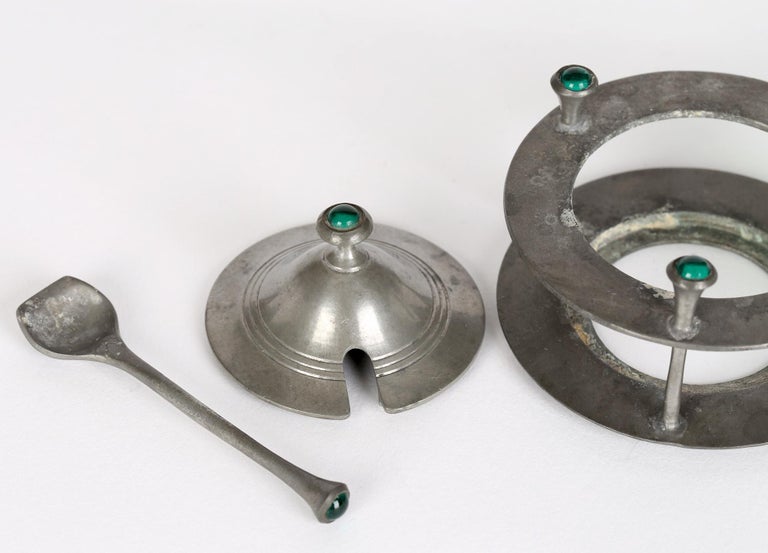 Peter Behrens 'German, 1868-1940' Osiris Art Nouveau Pewter Mustard Pot ...