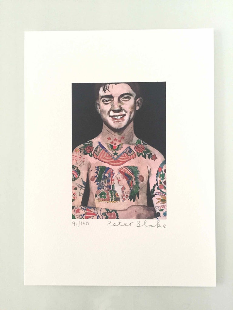 Peter Blake - Tattooed People, Percy: Limited Edition Print by Sir ...