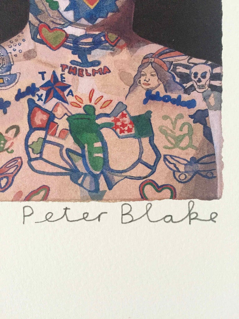 Peter Blake - Tattooed People, Ron: Limited Edition Print by Sir Peter ...