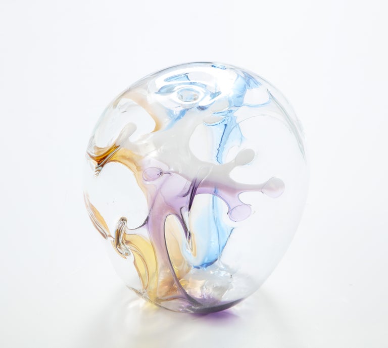 Peter Bramhall Glass Orb Sculpture For Sale at 1stDibs