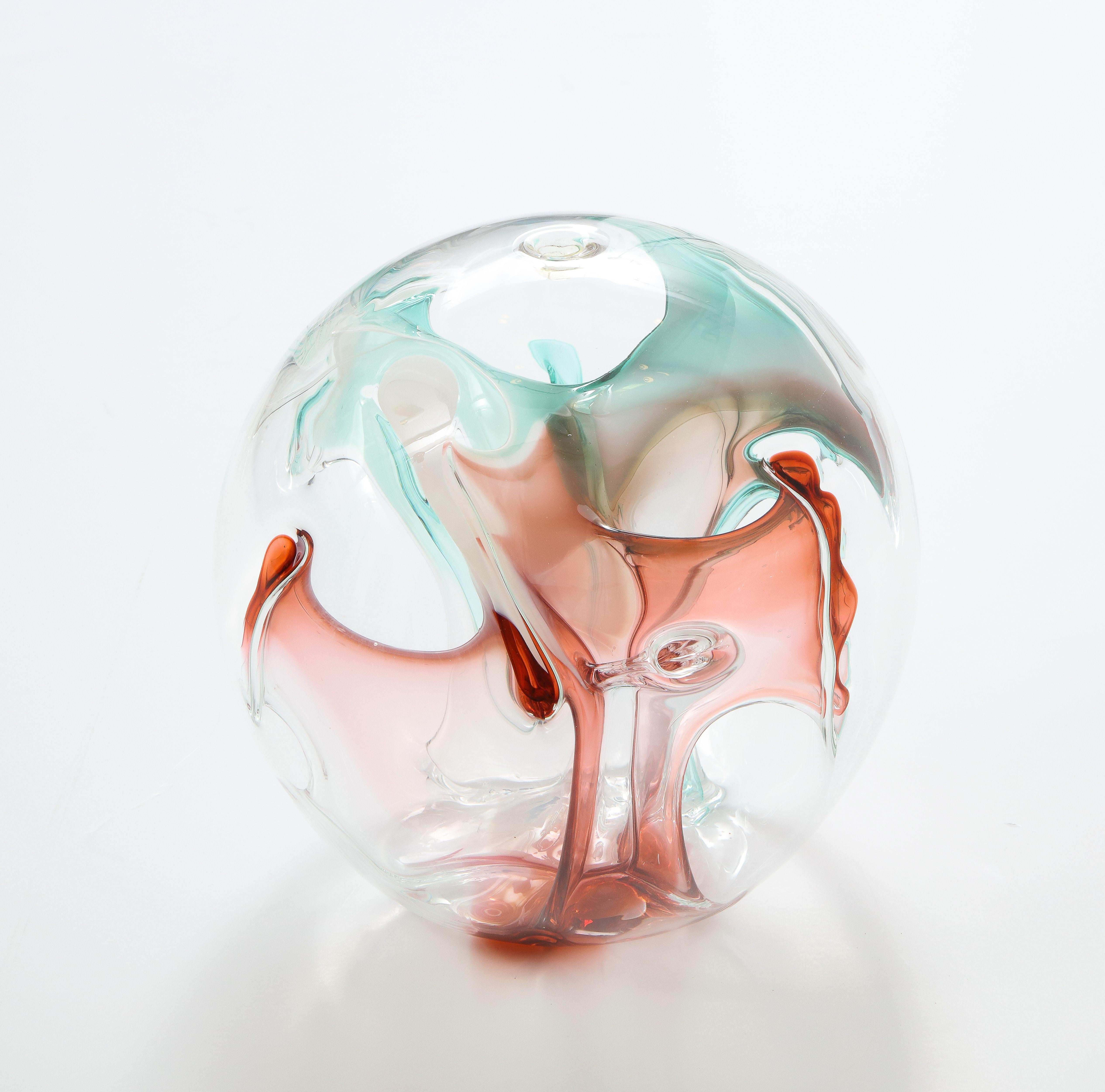 Peter Bramhall Glass Orb Sculpture For Sale at 1stDibs