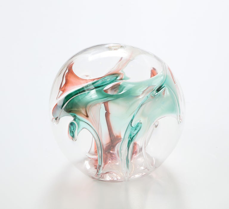 Peter Bramhall Glass Orb Sculpture For Sale at 1stDibs