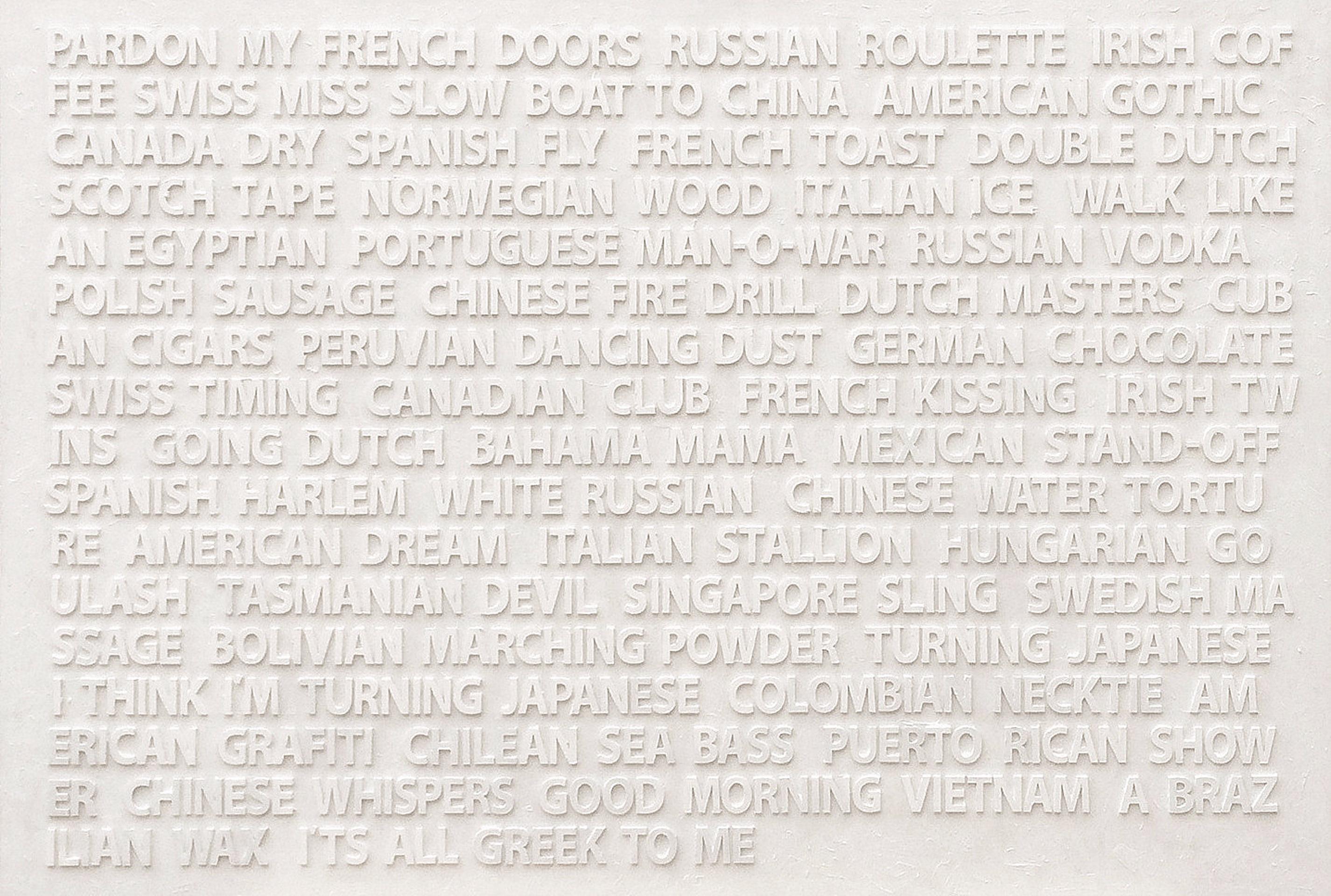 Peter Buchman Pardon My French, Voice-Over Paintings Series, 2021 at ...