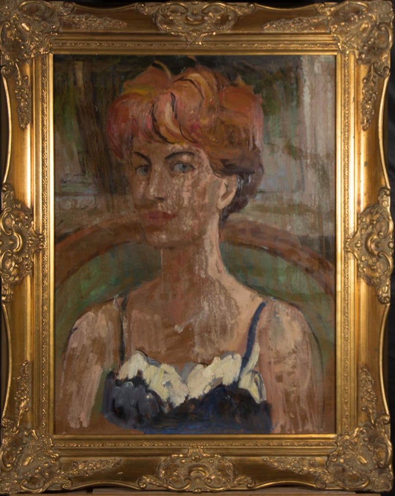 Peter Collins ARCA - Peter Collins ARCA - Framed Mid 20th Century Oil ...