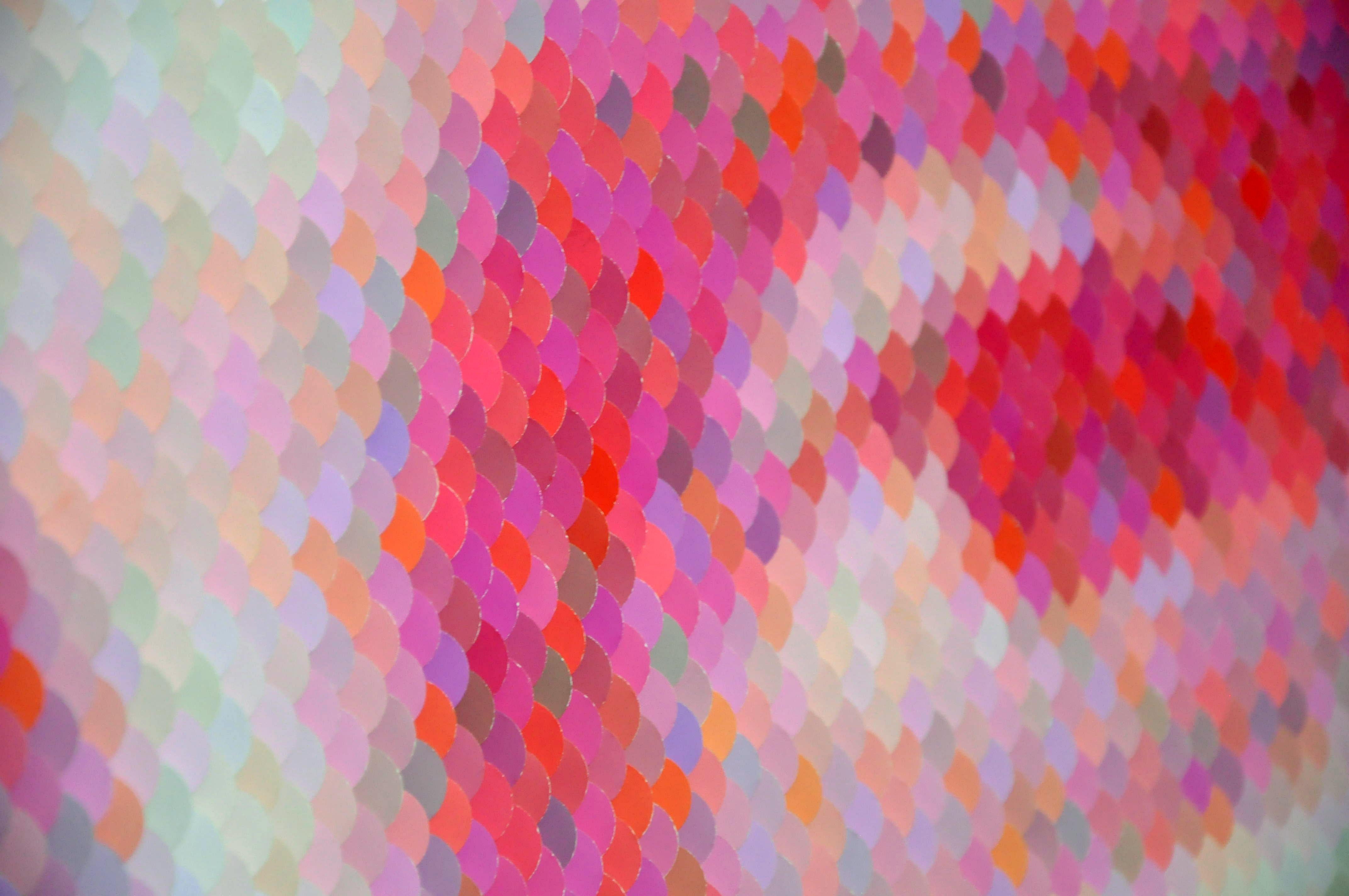 Peter Combe - Pink Mona Lisa Contemporary Pop Art paint swatches in ...