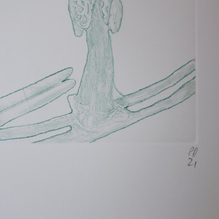 Peter Doig - Young Zermatt Skier, 2021, Contemporary, 21st Century ...