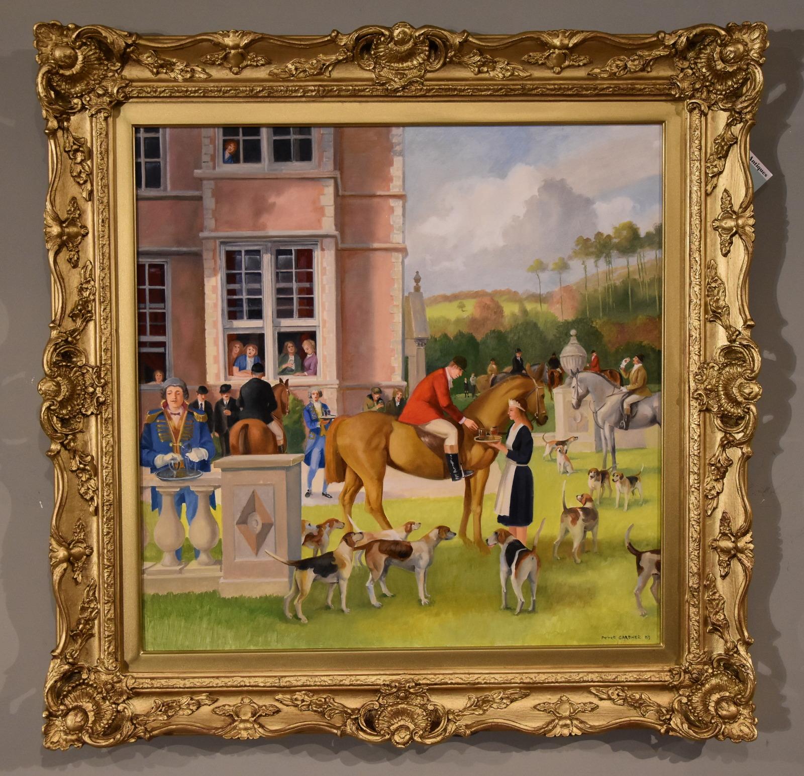 Peter Gardner - Oil Painting by Peter Gardner "The Meet" at 1stDibs ...