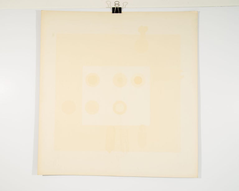 Peter Gee "Harvard Target #6" Abstract Op Art Serigraph For Sale at 1stDibs