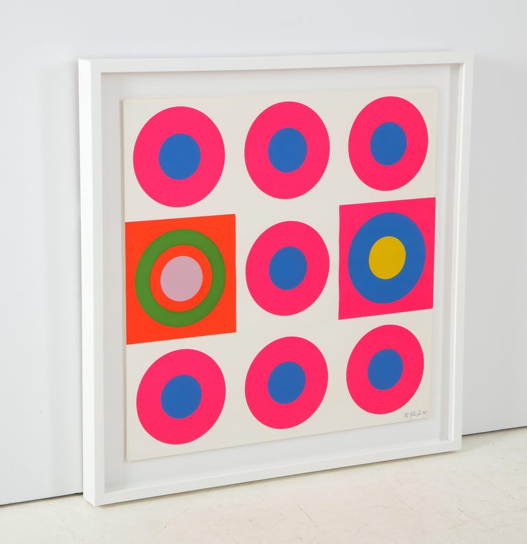 Peter Gee Pop Art Pink, Blue, Orange Screen-Print at 1stDibs