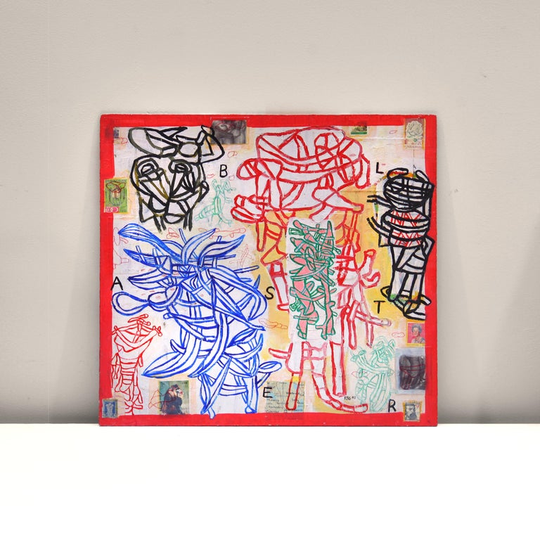 Peter Geise - Modernist Painting, "Blaster" For Sale at 1stDibs