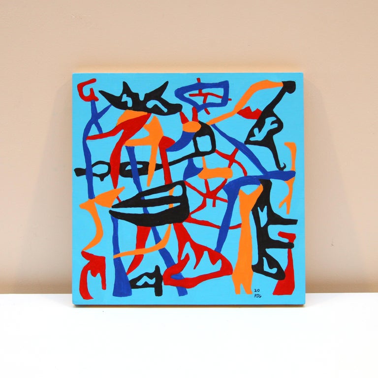 Peter Geise - Modernist Painting, "Modernist Construct (Retro Abstract ...