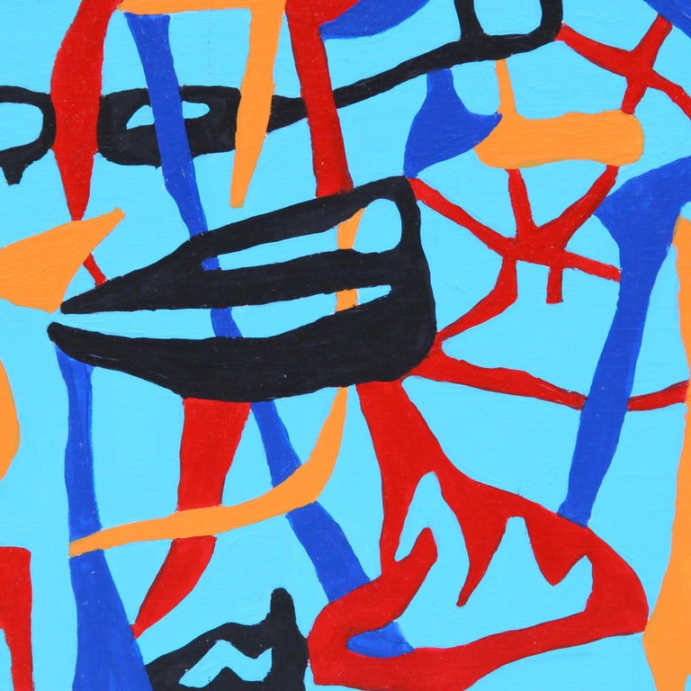 Peter Geise - Modernist Painting, "Modernist Construct (Retro Abstract ...