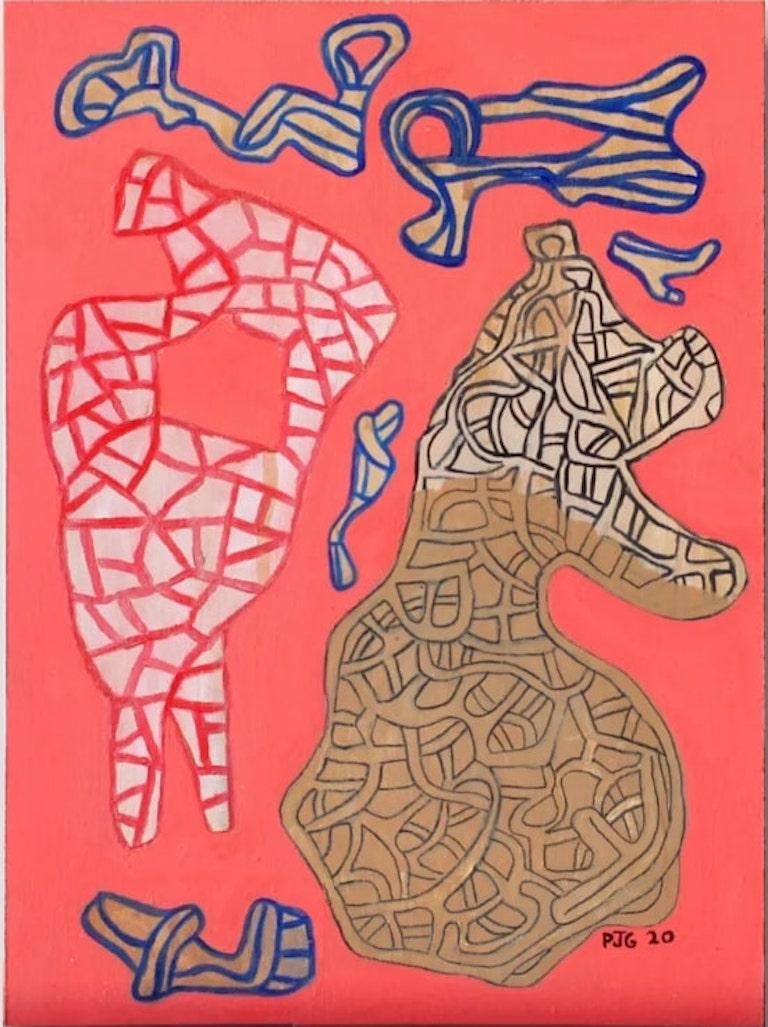 Peter Geise - Modernist Painting, "Vessels 2" For Sale at 1stDibs