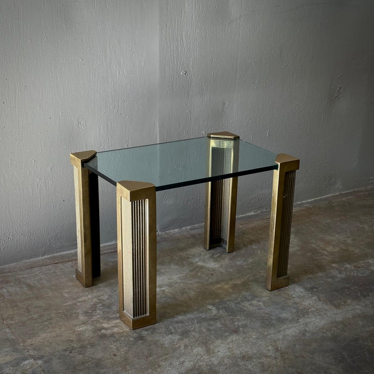 Peter Ghyczy Glass Side Table For Sale at 1stDibs