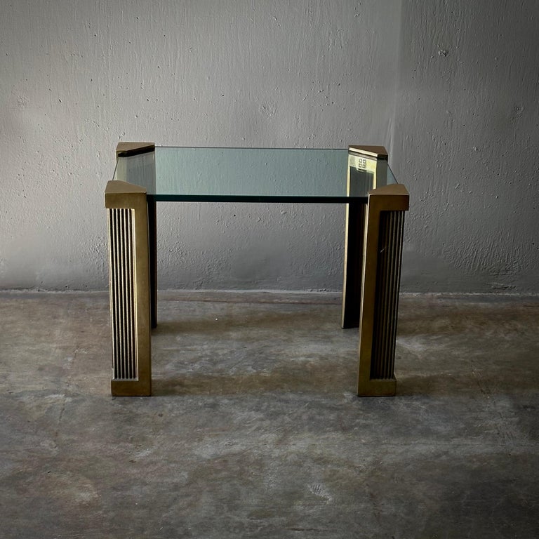 Peter Ghyczy Glass Side Table For Sale at 1stDibs
