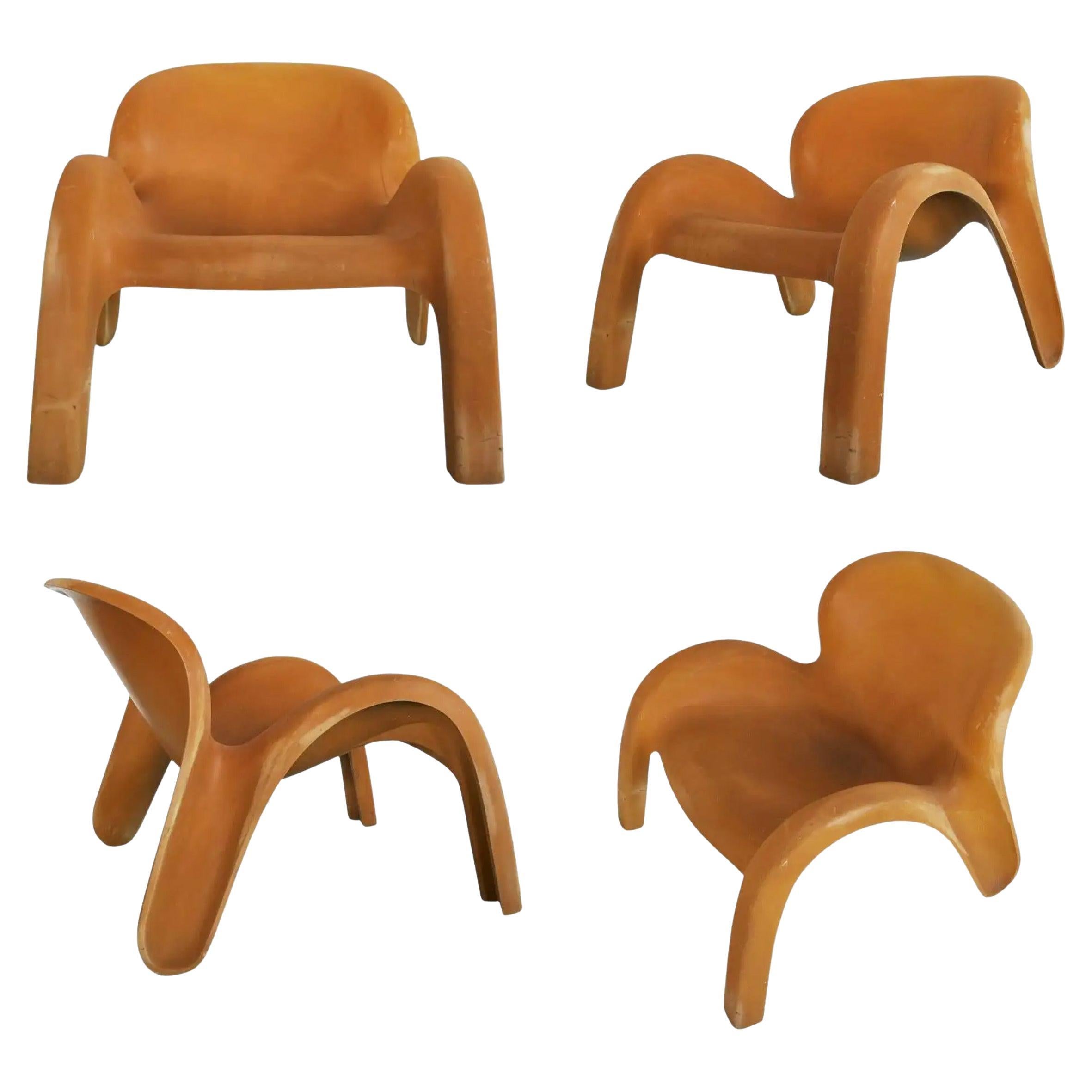 Set of four lounge chairs by Arthur Umanoff at 1stDibs