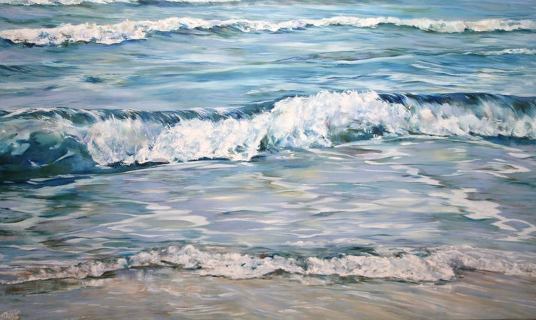 Peter Goodhall - SEA SHELLS ON THE SEA SHORE, Painting, Oil on Canvas ...