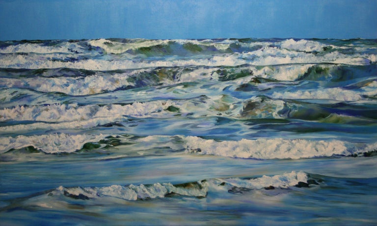 Peter Goodhall - SURF, SUN and SAND XIV, Painting, Oil on Canvas For ...