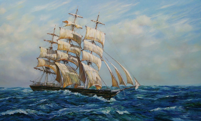Peter Goodhall - THE CUTTY SARK, Painting, Oil on Canvas For Sale at ...