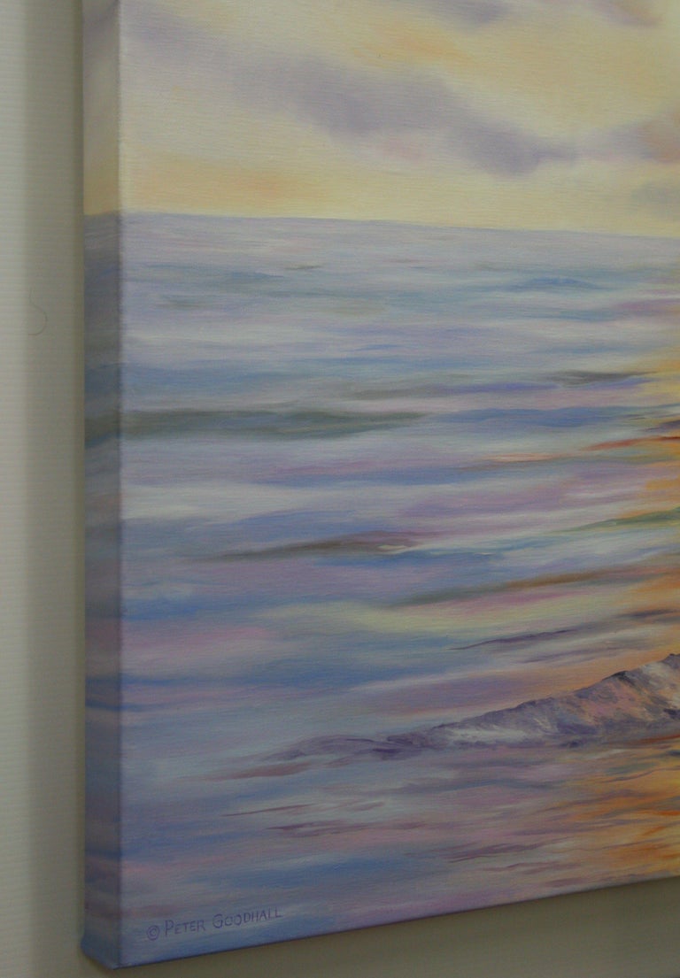 Peter Goodhall - TRAWLER LEAVING THE MOORING, Painting, Oil on Canvas ...