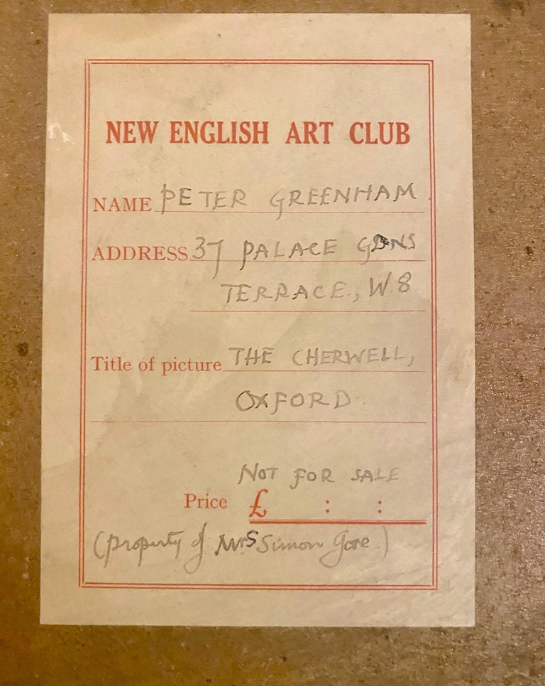Peter Greenham 'British' the Cherwell, Oxford, Oil on Board For Sale at ...