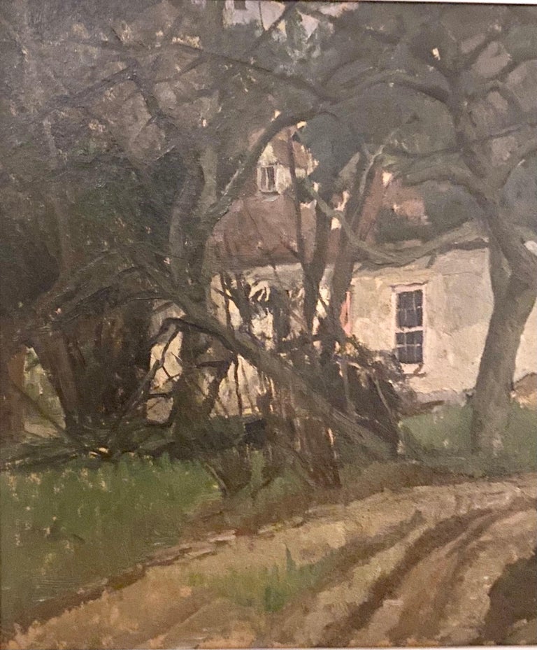 Peter Greenham 'British' The House in the woods, Oil On Board For Sale ...