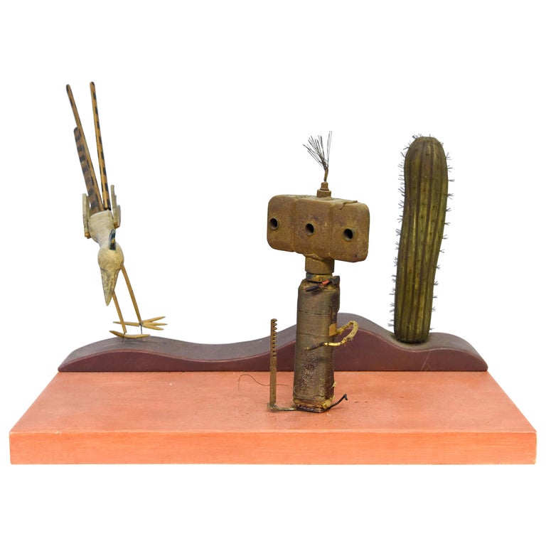 Peter Grieve 'British' Wood and Found Object Sculpture For Sale at 1stdibs