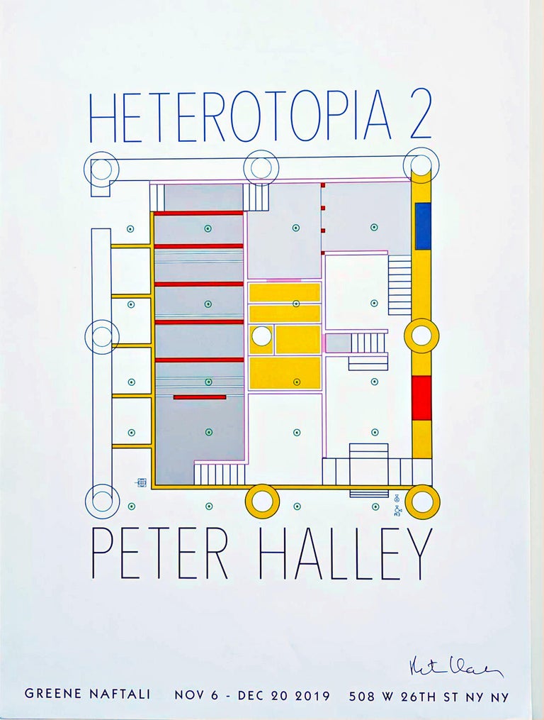 Peter Halley - Heterotopia 2 (Hand Signed by Peter Halley) For Sale at ...