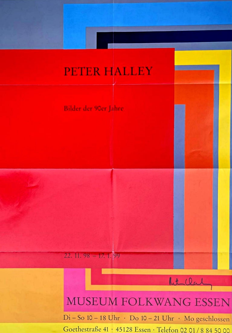 Peter Halley - Museum of Folkwang, Essen, Germany (Hand Signed by Peter ...
