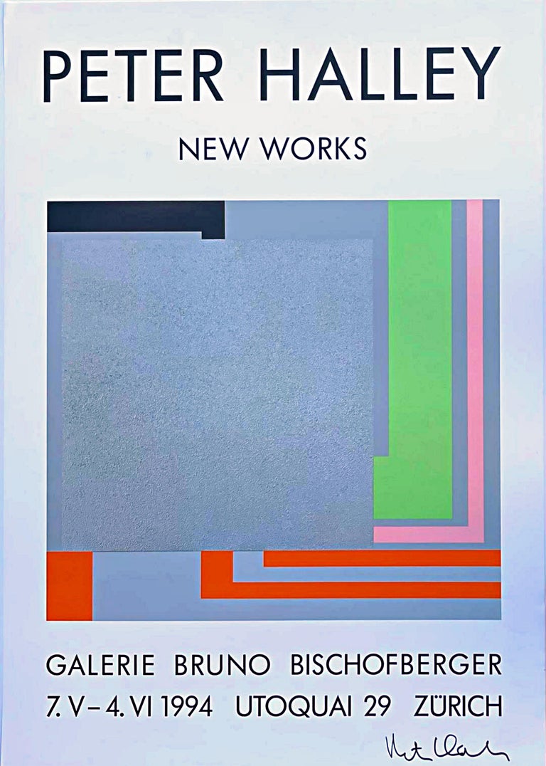 Peter Halley - New Works, Galerie Bruno Bischofberger (Hand signed) For ...