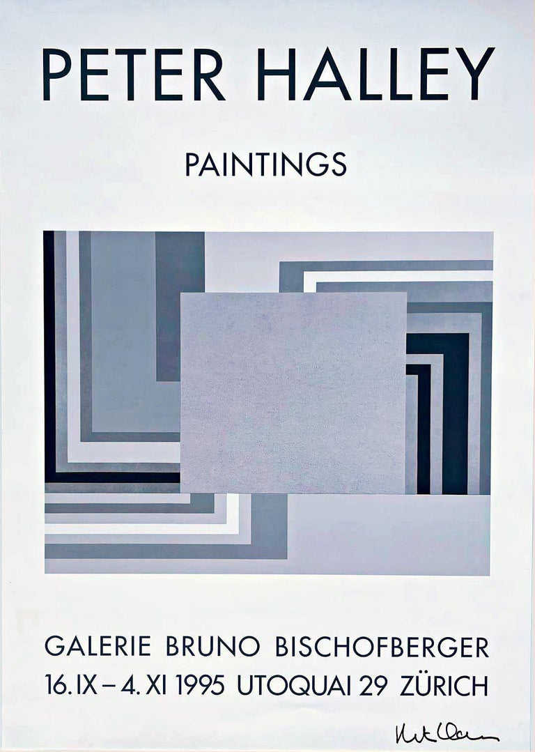 Peter Halley - Peter Halley Paintings (Hand Signed) For Sale at 1stDibs