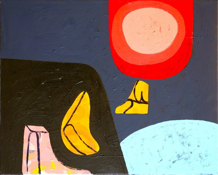 Peter Healy - "Ascention" Colorful Blue and Red Toned Contemporary ...