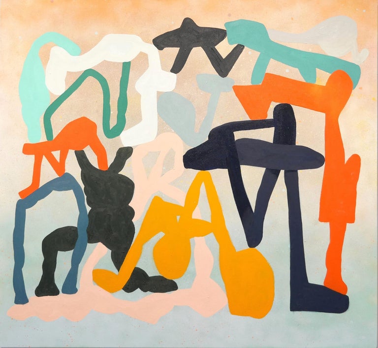 Peter Healy - "Greeting Dawn" Colorful Pastel Contemporary Abstract ...