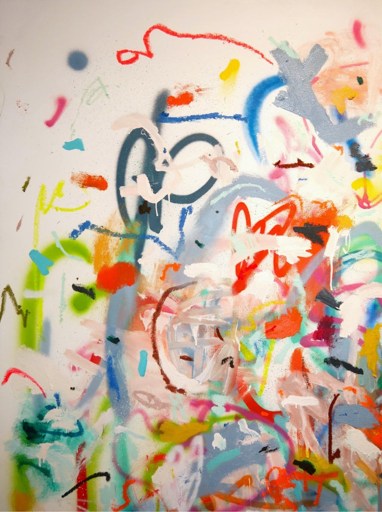 Peter Healy - "Interval Chemical Reaction 1" Colorful Contemporary Abstract Painting For Sale at ...