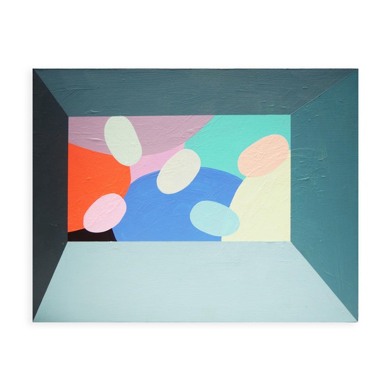 Peter Healy - "Looking Out 2" Pastel-Toned Abstract Contemporary ...