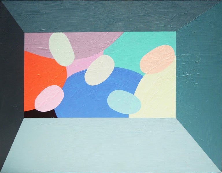 Peter Healy - "Looking Out 2" Pastel-Toned Abstract Contemporary ...