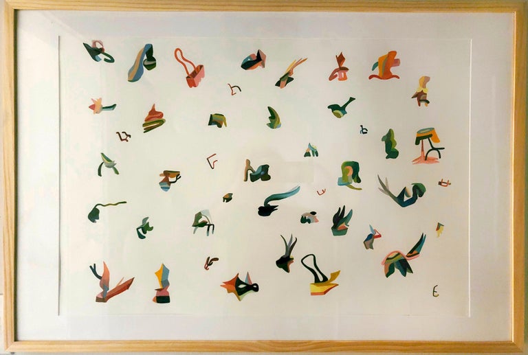 Peter Healy - 'Scatter,' In Flux series by Peter Healy, Watercolor and ...