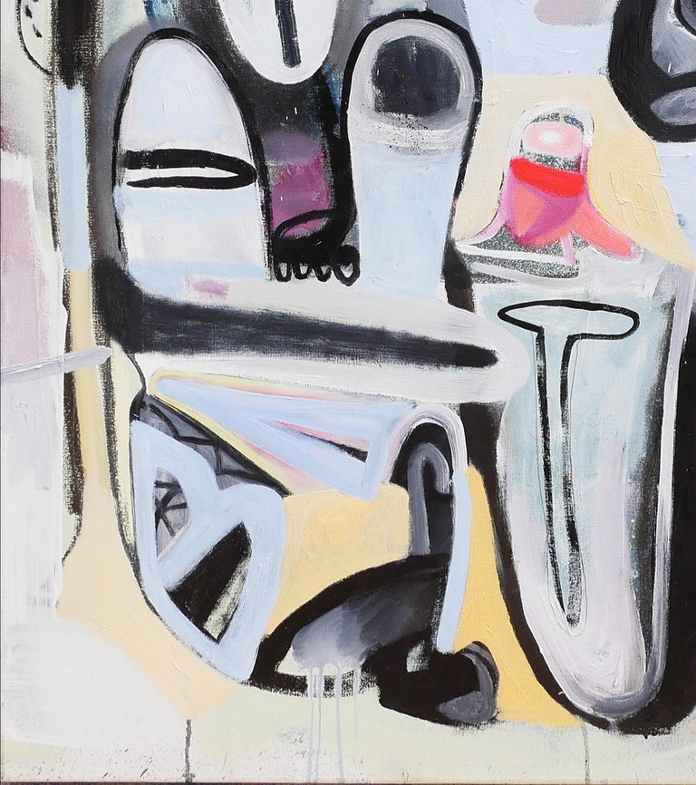 Peter Healy - “Soft Centre” Black, White, Yellow and Red Geometric ...