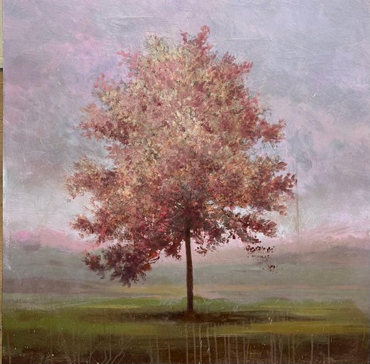 Peter Hoffer - Peter Hoffer "White Pine" - Landscape Painting on Wood ...