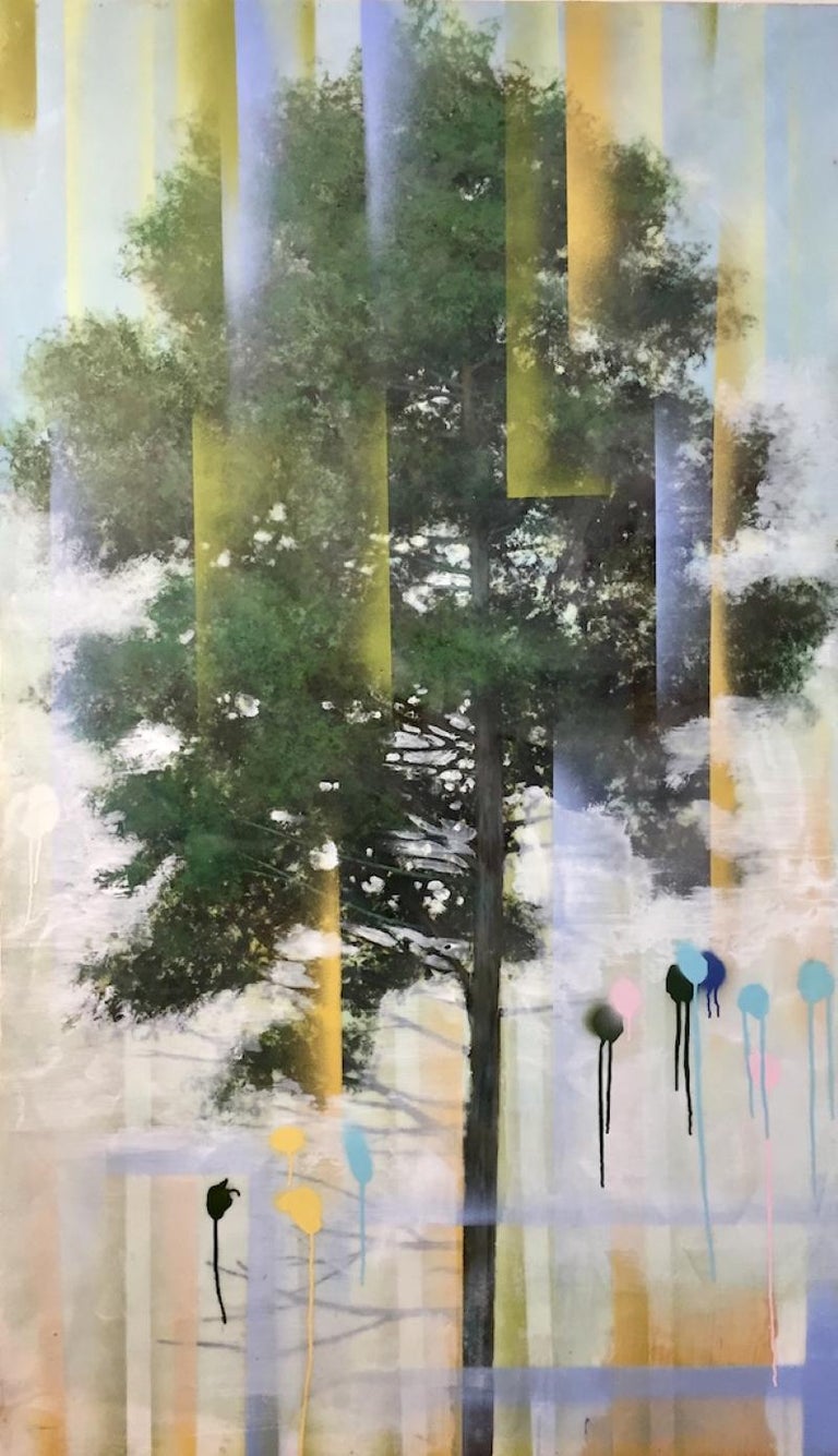 Peter Hoffer - "Pine", painting by Peter Hoffer (72x36'), 2017 For Sale ...