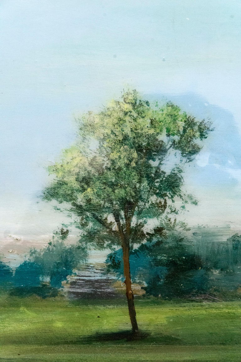 Peter Hoffer - Vice and Virtue - green, blue, horizontal landscape ...